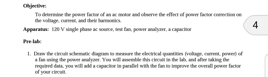Solved Objective: To determine the power factor of an ac | Chegg.com