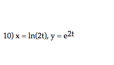Solved Find dy/dx without eliminating the parameter. x = ln | Chegg.com