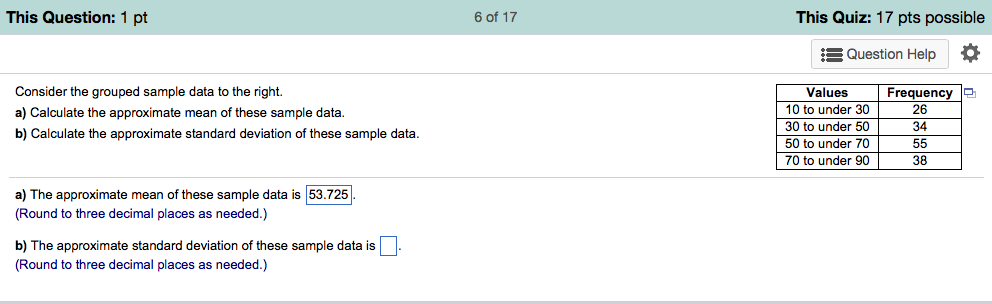 Solved Consider the grouped sample data to the right. | Chegg.com Solved Consider the grouped sample data to the right. | Chegg.com