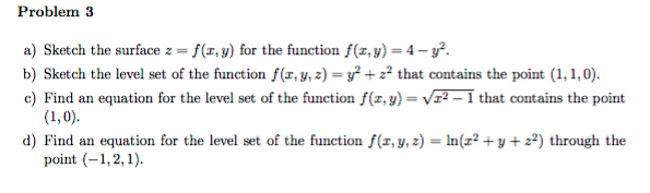 Solved a) Sketch the surface z = f(x, y) for the function | Chegg.com
