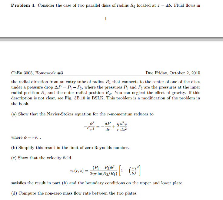 Consider the case of two parallel discs of radius R2 | Chegg.com
