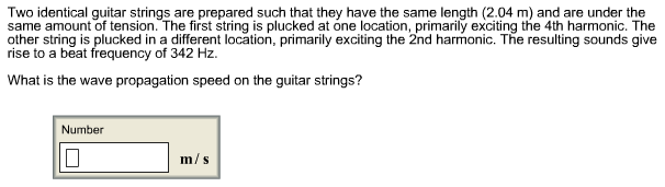Solved Two identical quitar strings are prepared such that | Chegg.com