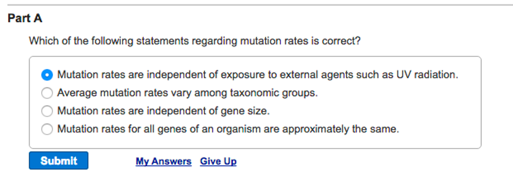 Solved Which of the following statements regarding mutation | Chegg.com