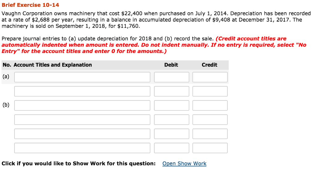 Solved Brief Exercise 10-14 Vaughn Corporation owns | Chegg.com Solved Brief Exercise 10-14 Vaughn Corporation owns | Chegg.com