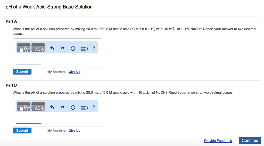 Solved 1)What is the pH of a solution prepared by mixing | Chegg.com