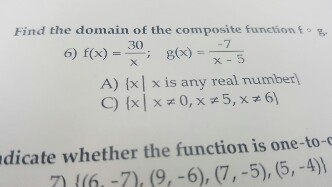 Solved Find the domain of the composite function f g. f(x) | Chegg.com