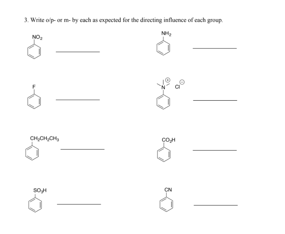 Solved 3. Write o/p- or m- by each as expected for the | Chegg.com