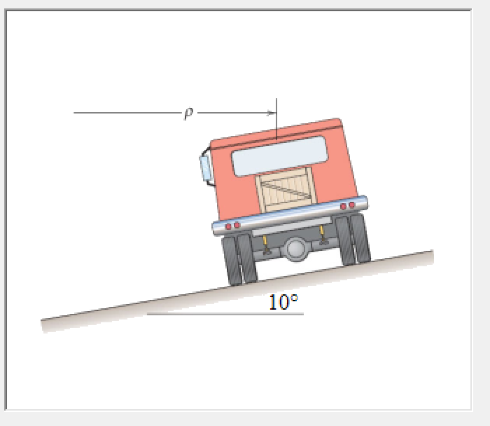 Solved The flatbed truck starts from rest on a road whose | Chegg.com