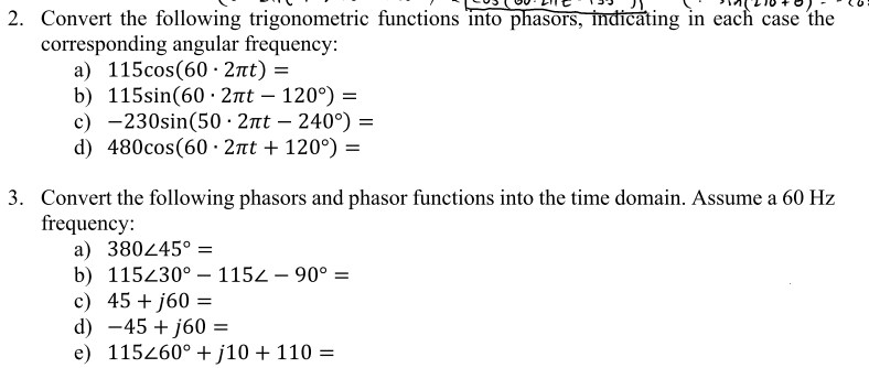 Solved COnvert the following trigonometric functions into | Chegg.com