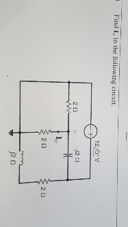 Solved Find I_o in the following circuit. | Chegg.com