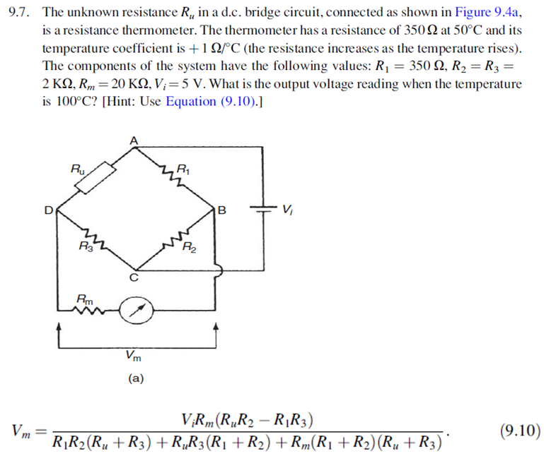 Solved The unknown resistance R_u in a d.c. bridge circuit, | Chegg.com