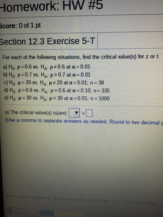 Solved For each of the following situations, find the | Chegg.com