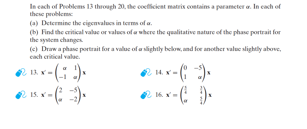 Solved In each of Problems 13 through 20, the coefficient | Chegg.com