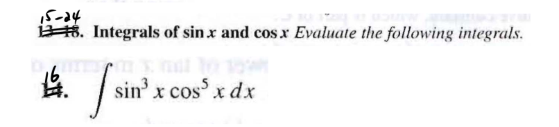 Solved Integrals of sin x and cos x Evaluate the following | Chegg.com