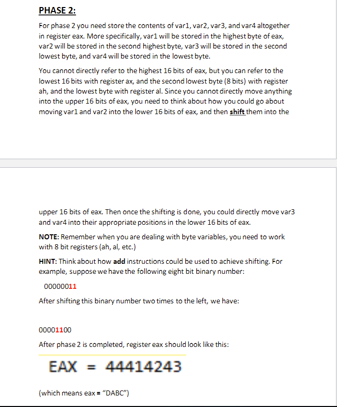 ; Program template .386 .model flat,stdcall | Chegg.com