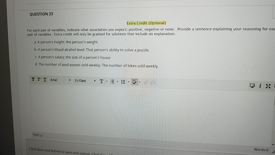 Solved QUESTION 23 Extra Credit (Optional) For each pair of | Chegg.com