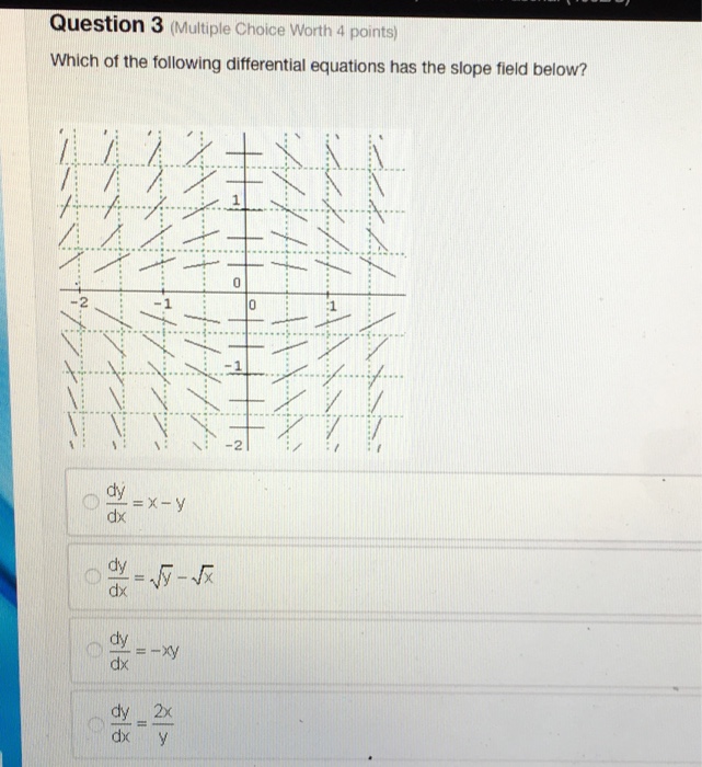 Solved Question 3 (Multiple Choice Worth 4 points) Which of | Chegg.com