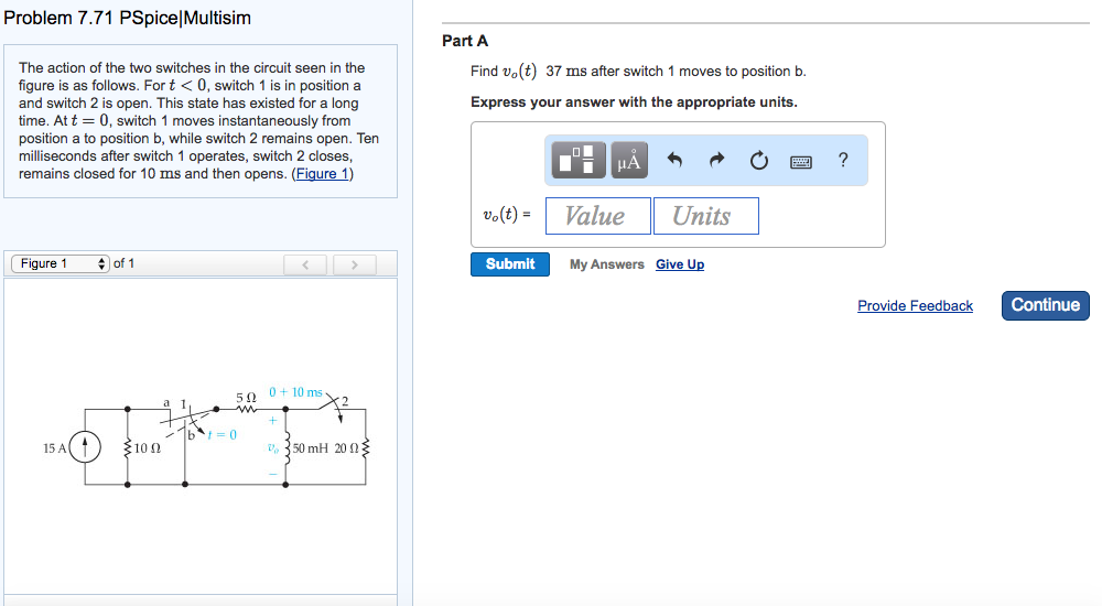 Solved The action of the two switches in the circuit seen in | Chegg.com