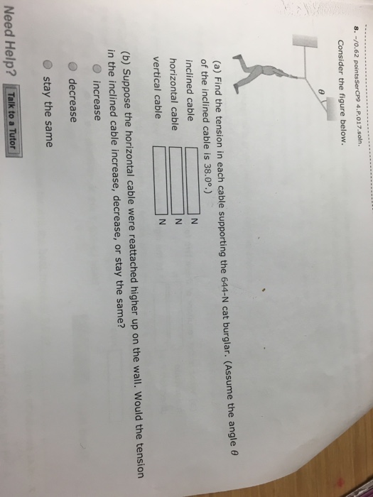 Solved Consider the figure below. Find the tension in each | Chegg.com