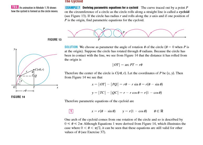 Solved 86. The cycloid x-r(θ-sin θ. y-r(1-cosのwas discussed | Chegg.com