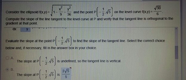 Solved Consider the ellipsoid f(x,y) 1 36 and the point P | Chegg.com