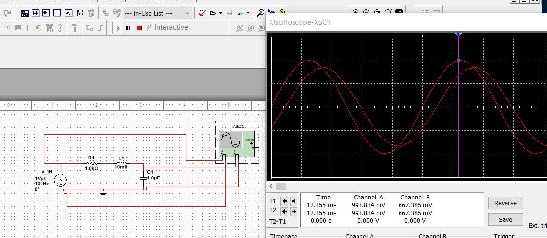 Solved RLC Multisim Simulations Use the following circuit | Chegg.com