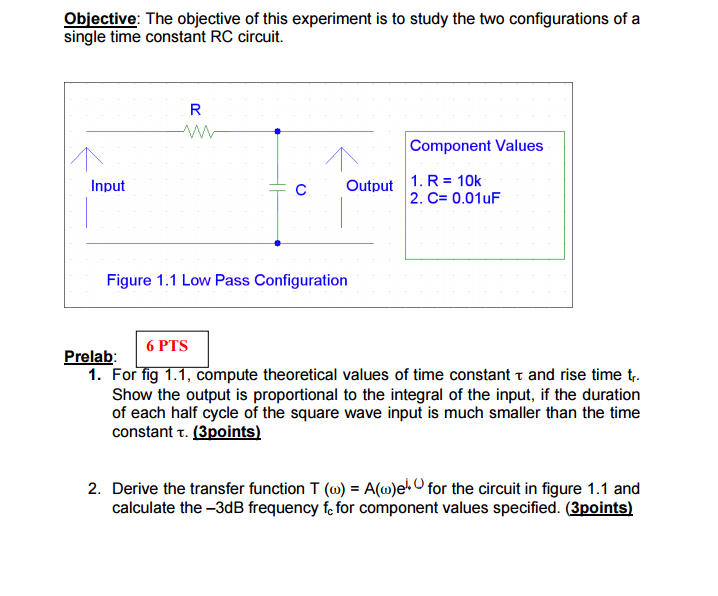 Solved Objective: The objective of this experiment is to | Chegg.com