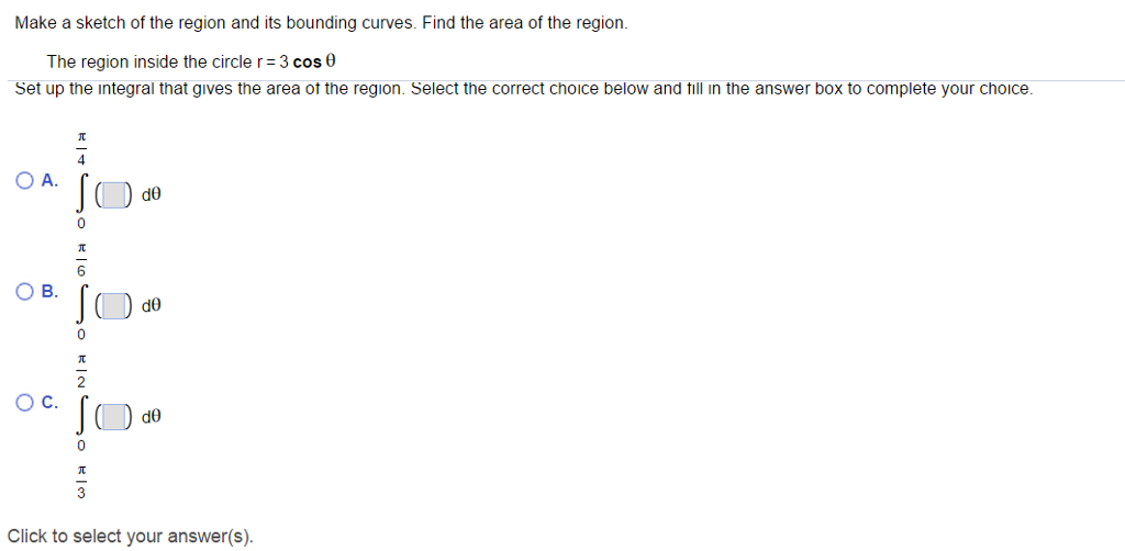 Solved Make a sketch of the region and its bounding curves. | Chegg.com