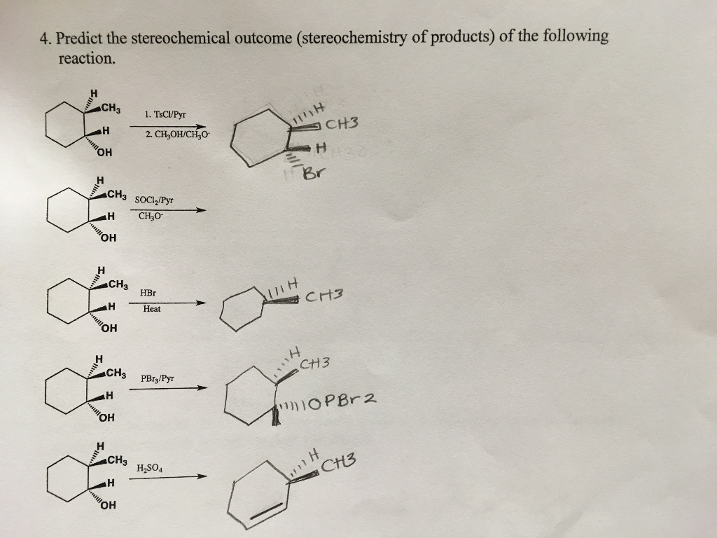 Solved Predict the stereochemical outcome of the following | Chegg.com Solved Predict the stereochemical outcome of the following | Chegg.com