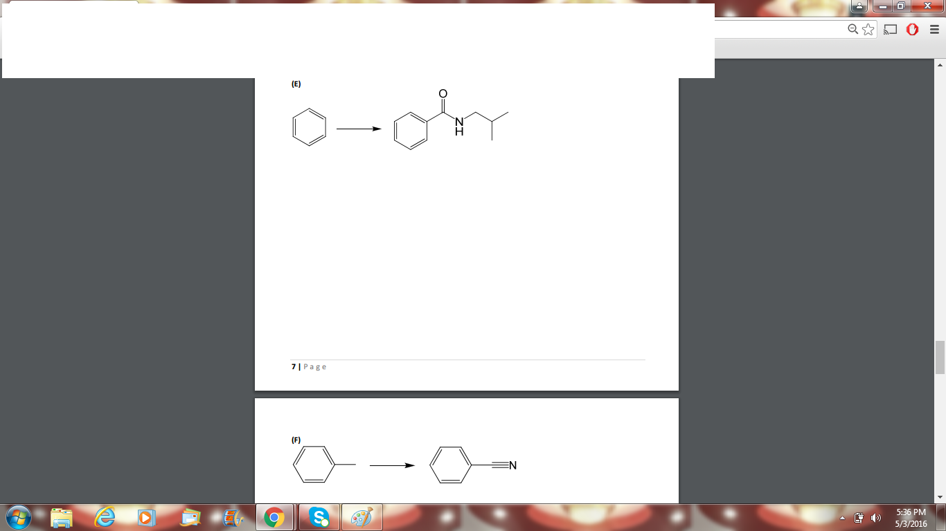 Solved Show how would you synthesize these two reactions. | Chegg.com