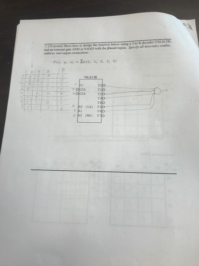 Solved 7(10 points) Show how to design the function below | Chegg.com