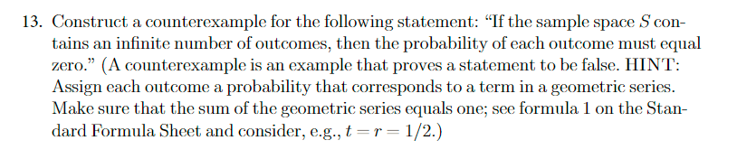 Solved 13. Construct a counterexample for the following | Chegg.com