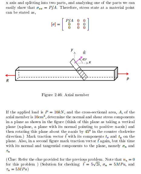Refer to the axial loading problem 3 above. In that | Chegg.com