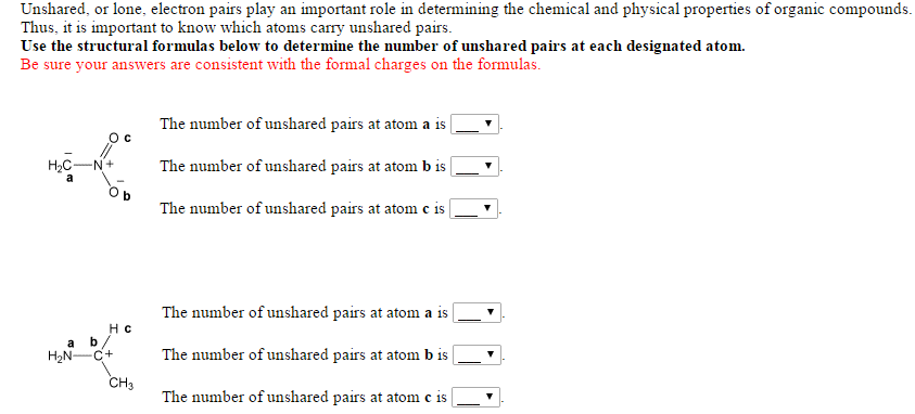 Solved Use the structural formulas below to determine the | Chegg.com