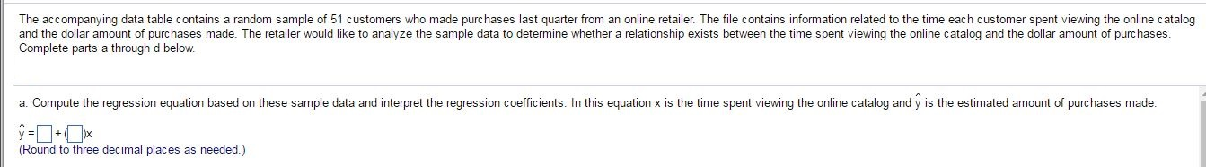 Solved Interpret the regression coefficients. Fill in the | Chegg.com Solved Interpret the regression coefficients. Fill in the | Chegg.com