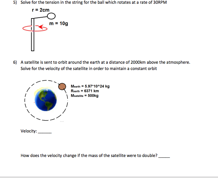 Solved Solve for the tension in the string for the ball | Chegg.com