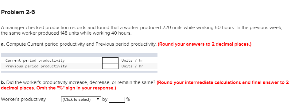 Solved Problem 2-6 A manager checked production records and | Chegg.com