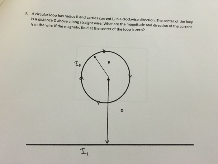 Solved A circular loop has radius R and carries current I_2 | Chegg.com