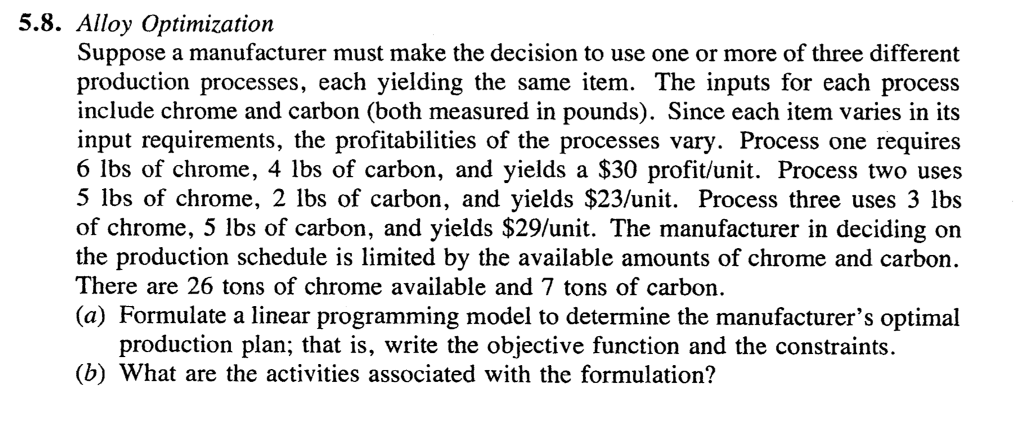 Solved Allot Optimization- Civil Engineering CEE 270 System | Chegg.com