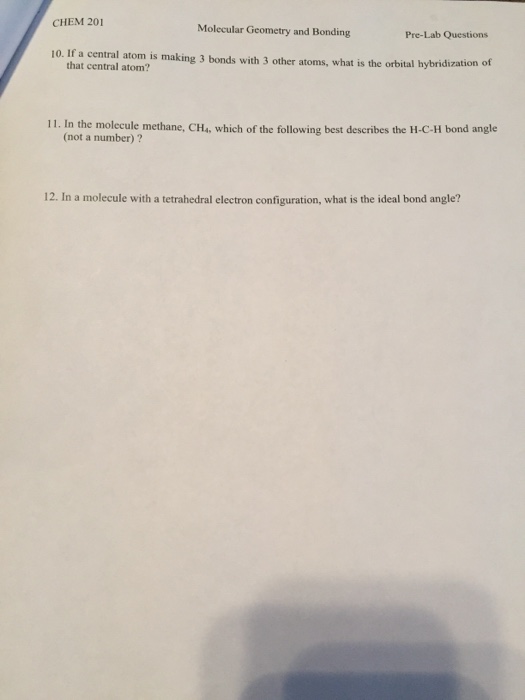 Solved Dawg Tag: 1. In the molecule methanol (CoH4). which | Chegg.com