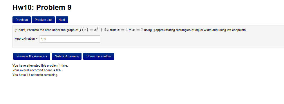 Solved Hw10: Problem 9 Previous Problem ListNext (1 point) | Chegg.com
