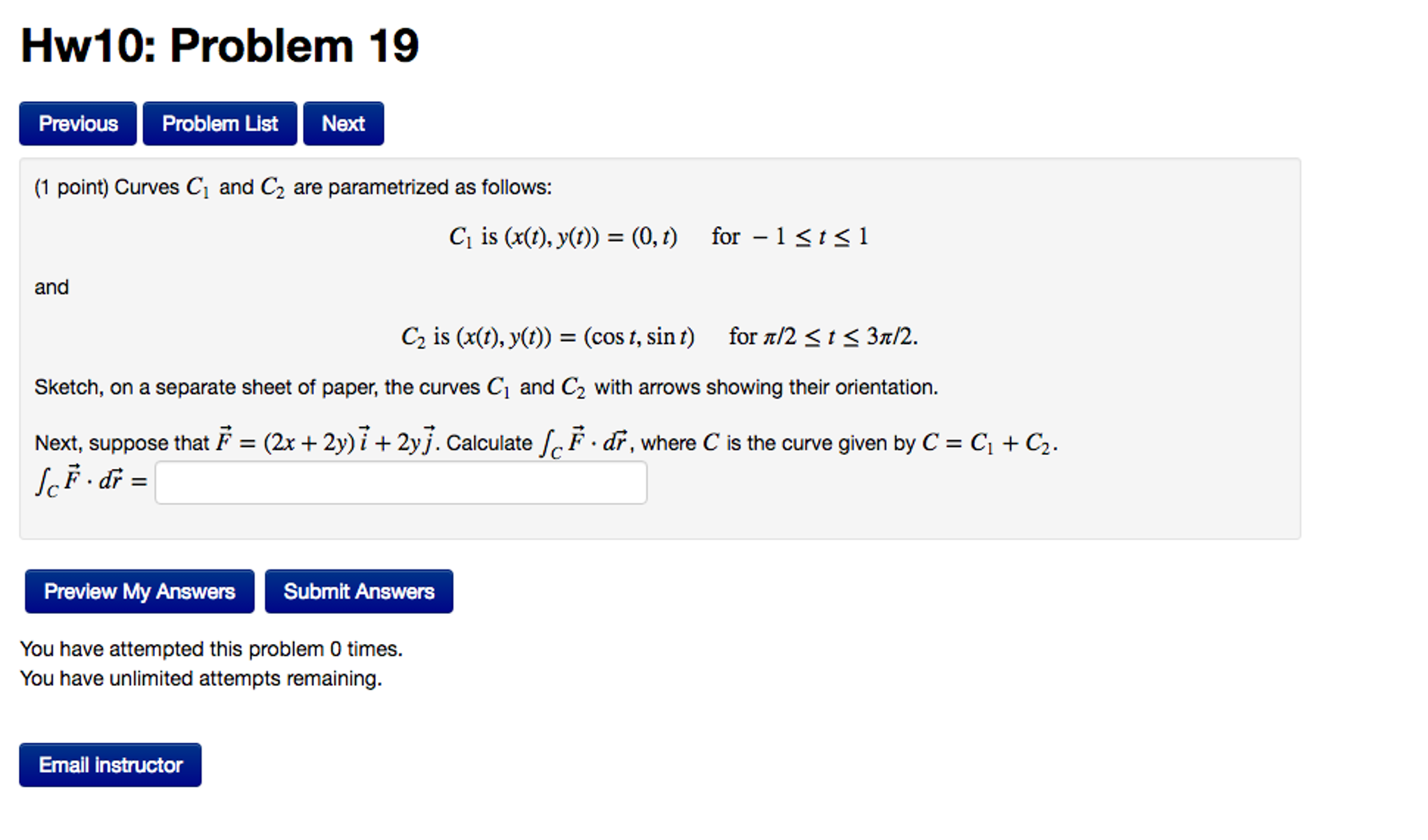 Solved Curves C_1 and C_2 are parametrized as follows: C_1 | Chegg.com