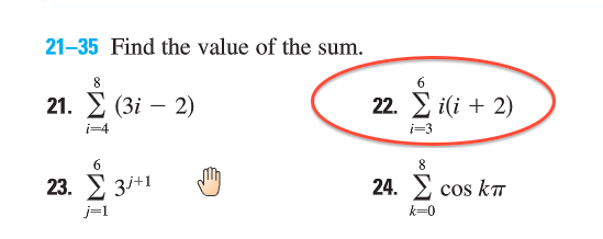 Solved Find the value of the sum. | Chegg.com