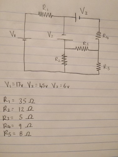 Solved Find current through, voltage across, and power | Chegg.com