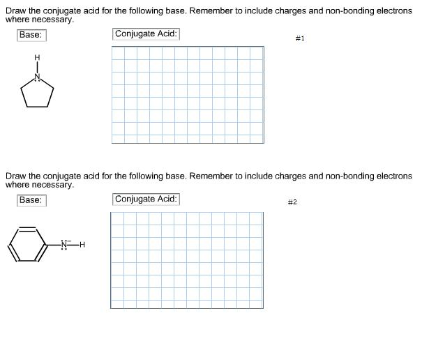 Solved Draw the conjugate acid for the following base. | Chegg.com