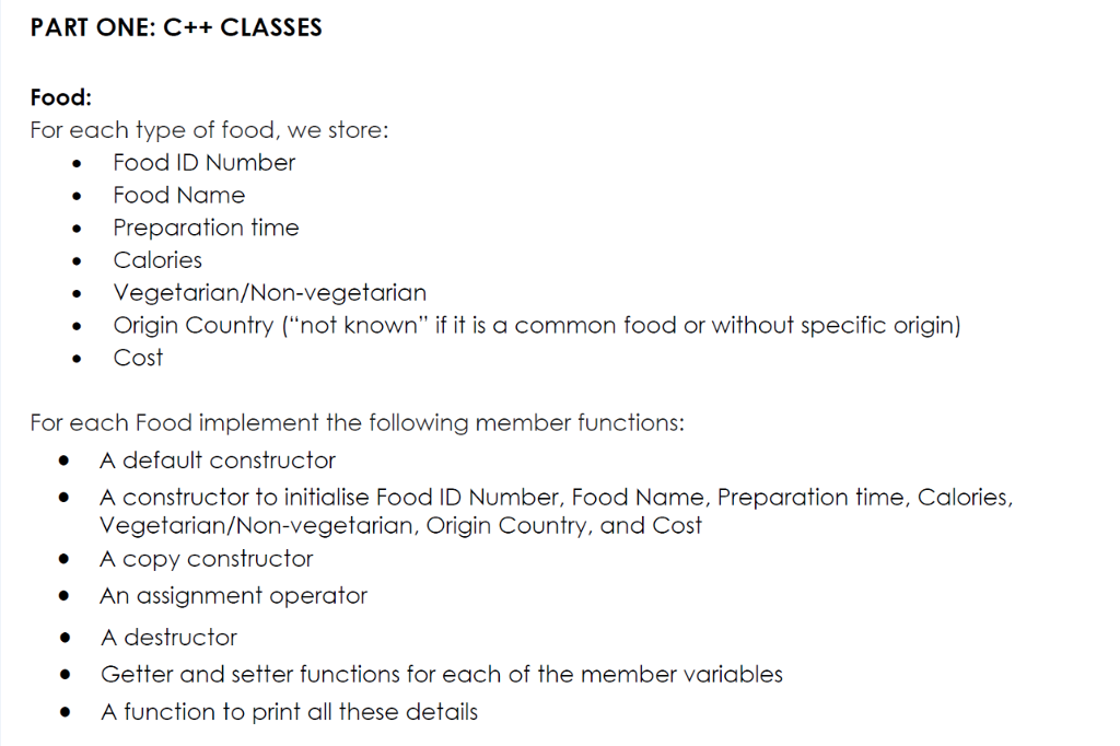 Write a C++ program that utilizes multiple classes. | Chegg.com