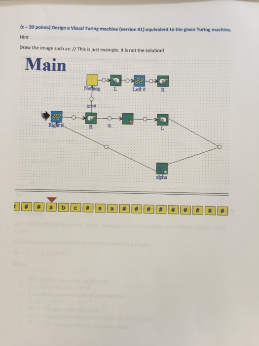 Design a visual Turing machine 9version #1) | Chegg.com