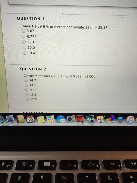 Solved Convert 1.39 ft/s to meters per minute. (1 m = 39.37 | Chegg.com
