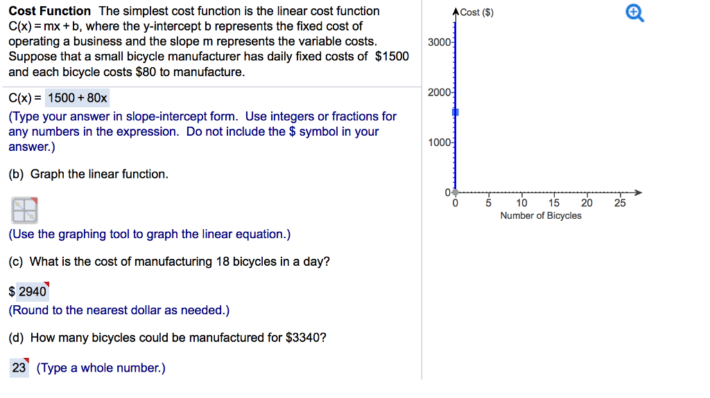 Solved Cost Function The Simplest Cost Function Is The