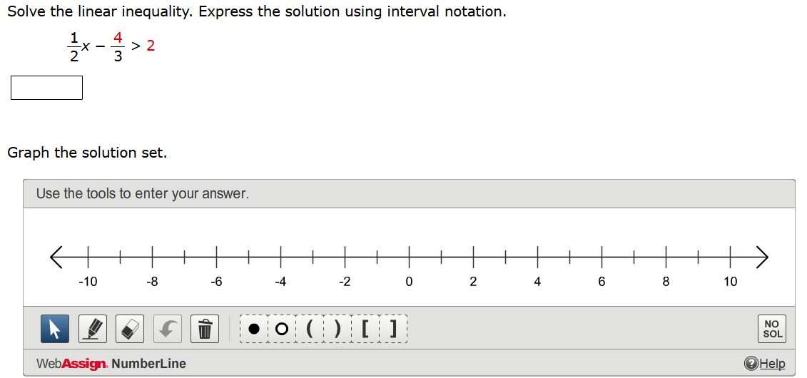 Solved Solve the linear inequality. Express the solution | Chegg.com